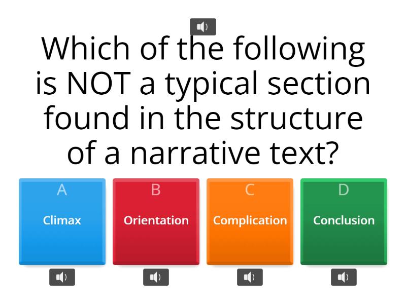 Narrative text - Quiz