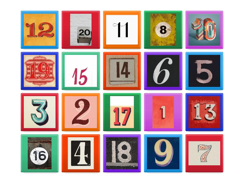 Numbers - Flip tiles