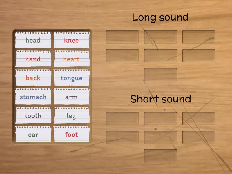 Sort the sounds - Group sort
