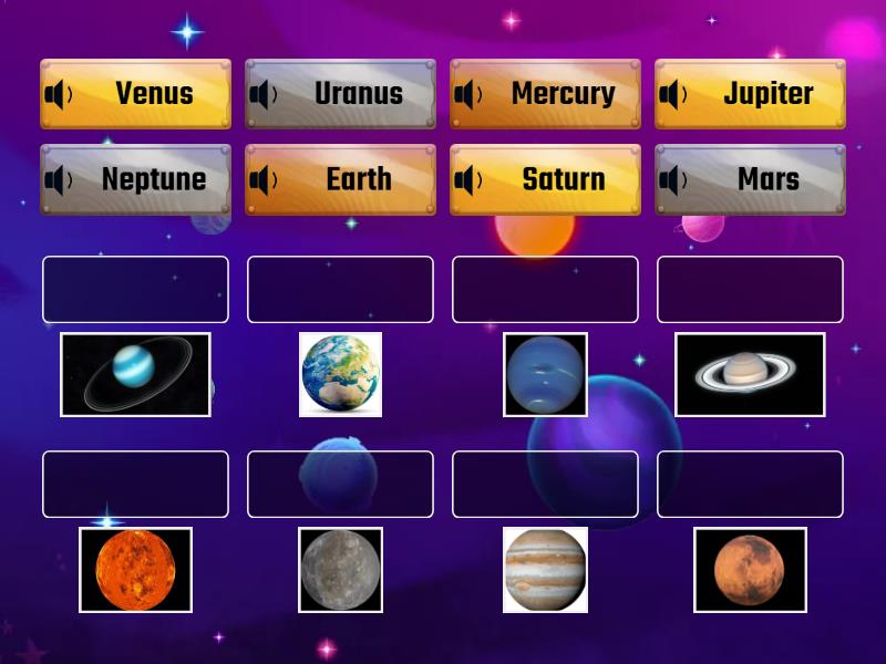 Planets of Solar System - Match up