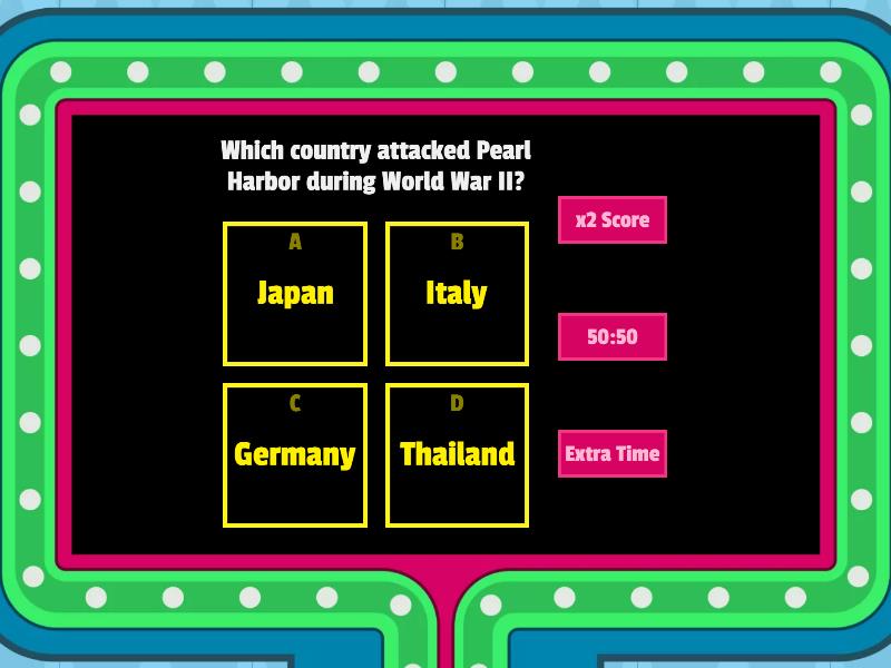World War II Quiz - Gameshow quiz