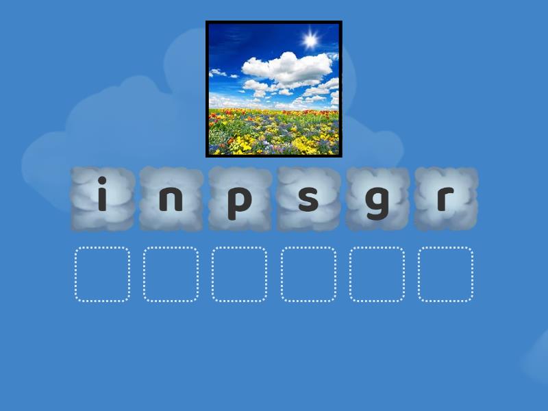 Spring Vocabulary A1 - Anagram