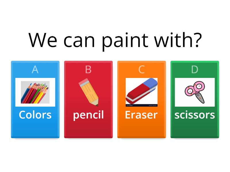 classroom objects - Cuestionario