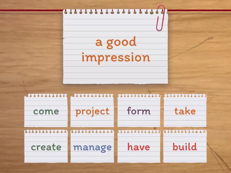 First impressions - level 11 module 1.1 - Find the match