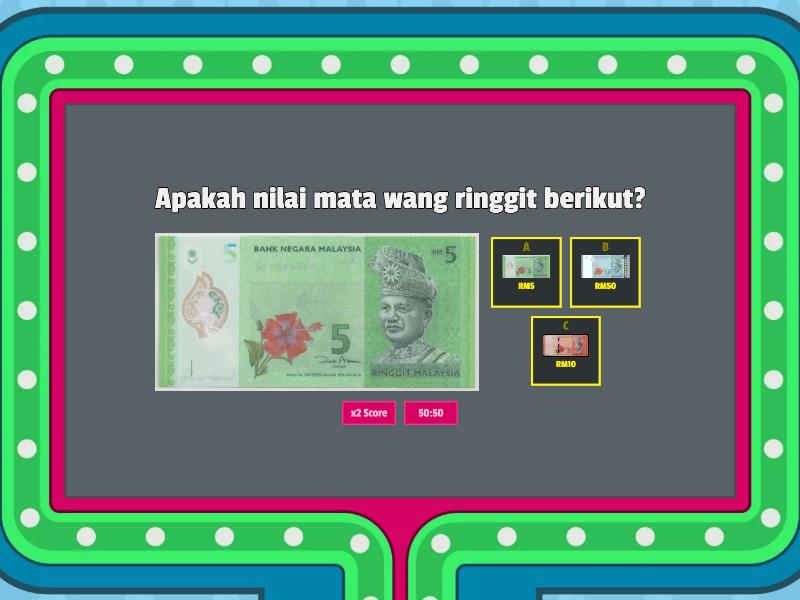 TEROKA WANG RINGGIT MALAYSIA (RM) - Gameshow quiz