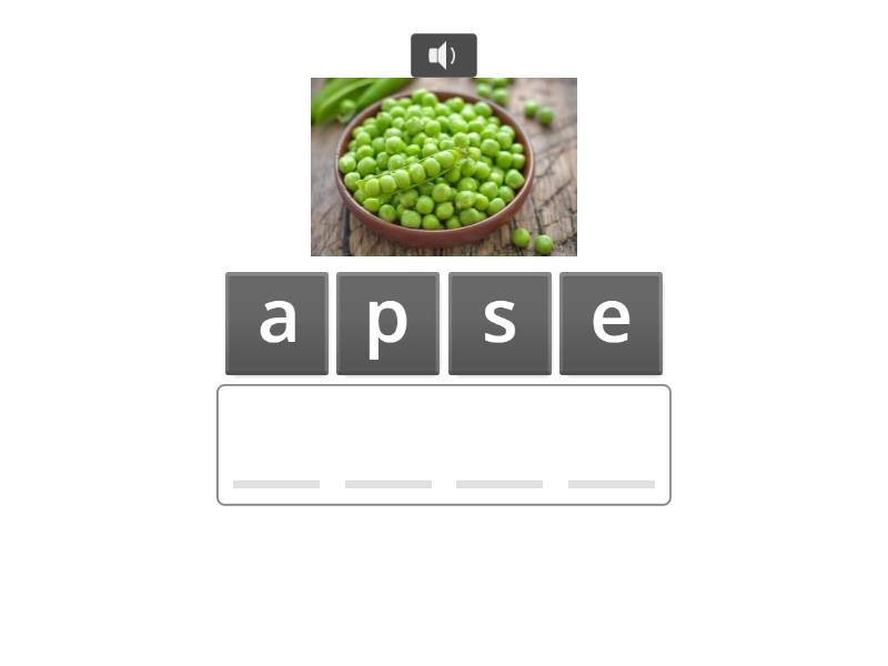 VEGETABLES - Anagram