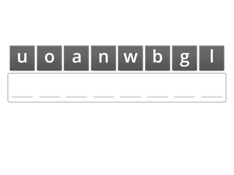 Rearrange the letters and make a word. - Anagram