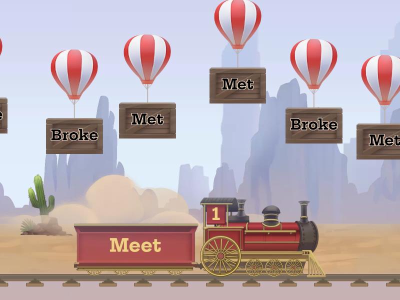 Past simple VIdeo Games - Balloon pop