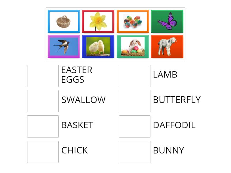 EASTER VOCABULARY - Match up