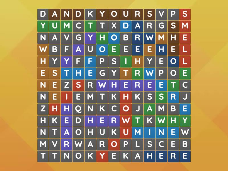 Find The Word - Wordsearch
