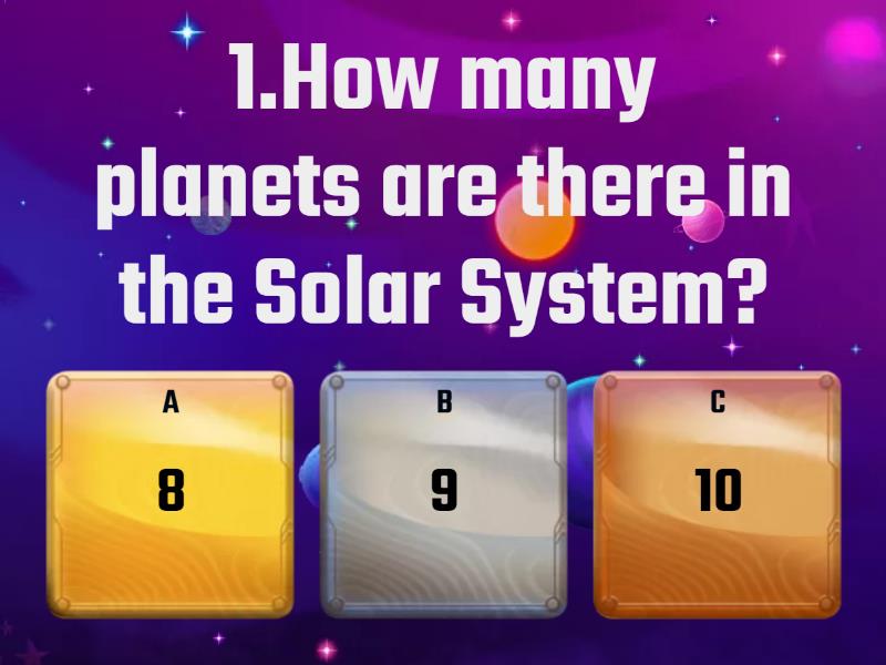 The Solar System - Quiz