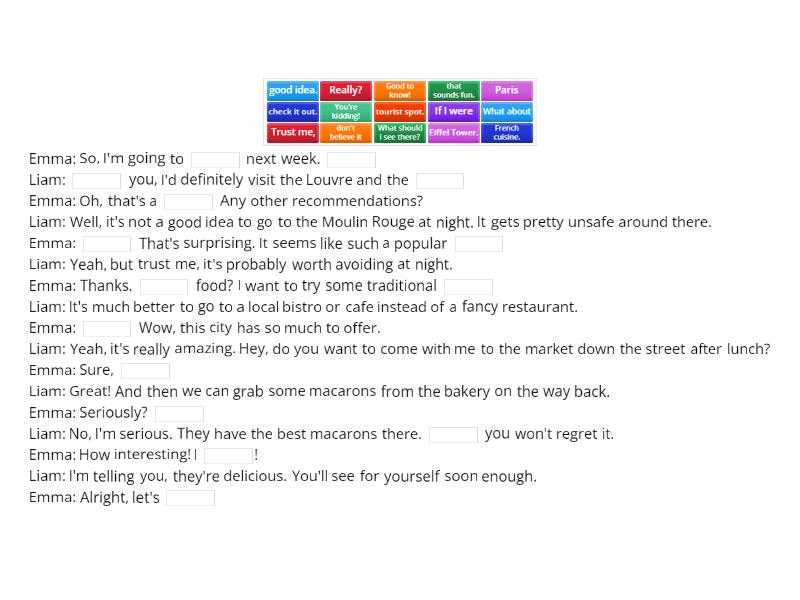 Asking for and giving recommendations; Expressing surprise - Complete ...