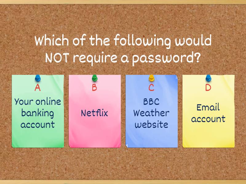 Password recap - Quiz