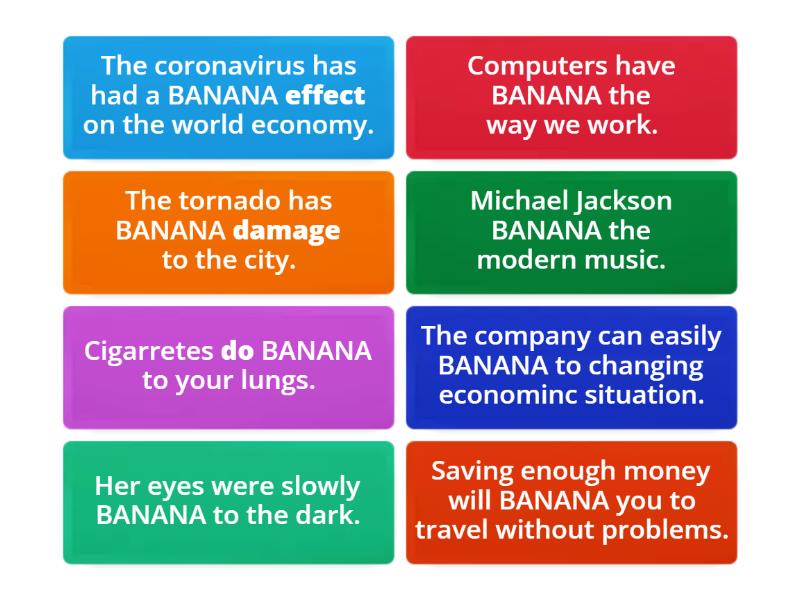 SO UI Unit 5.1, Change Vocab Banana Revision - Flip tiles