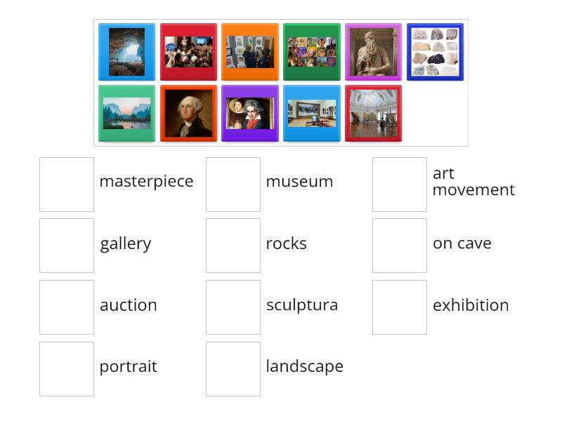 Noun:arts/Vocabulary - Match up
