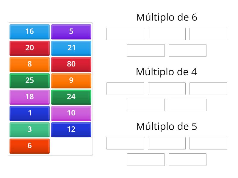 MÚLTIPLOS - Group sort