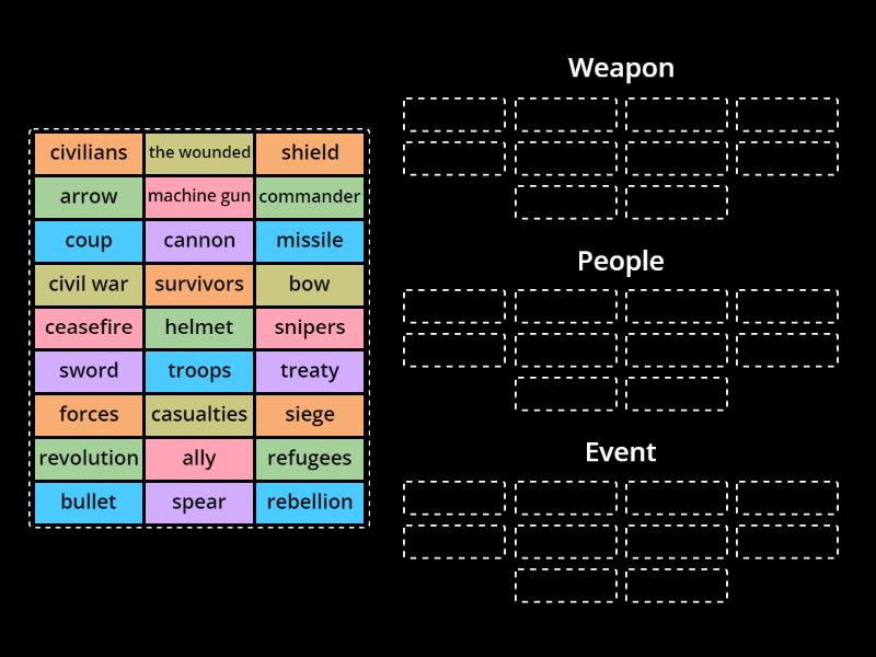 Practical English Week 9_ words group - Group sort