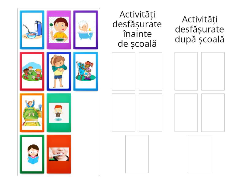 Programul zilnic - Group sort
