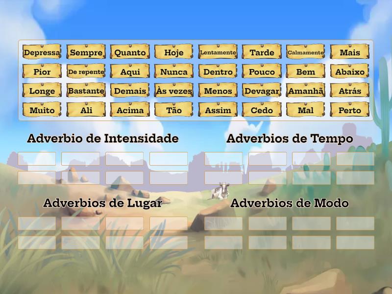 Adverbios - Group sort