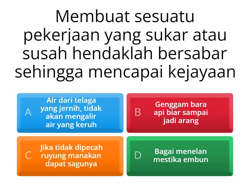 Peribahasa - Quiz