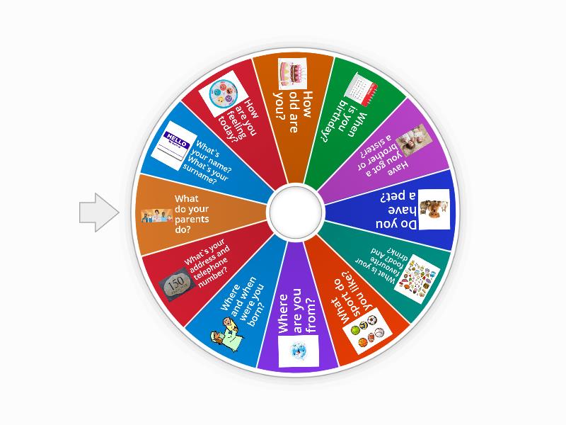 ice breaker - Spin the wheel