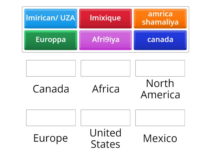 Countries - Match up