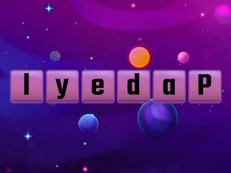 Regular Verbs Simple past - Anagrama