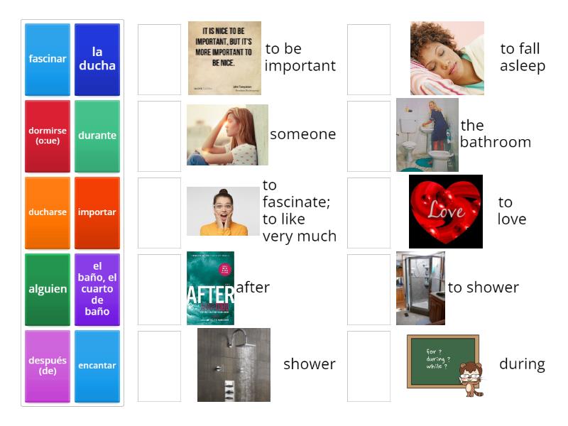 Parra Senderos 2 Lesson 1 Vocabulary - Match up