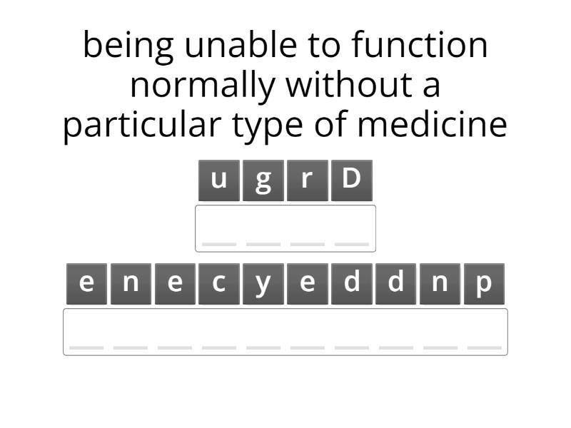 Unlock 4 RW Unit 3: Medical Vocabulary - Anagram