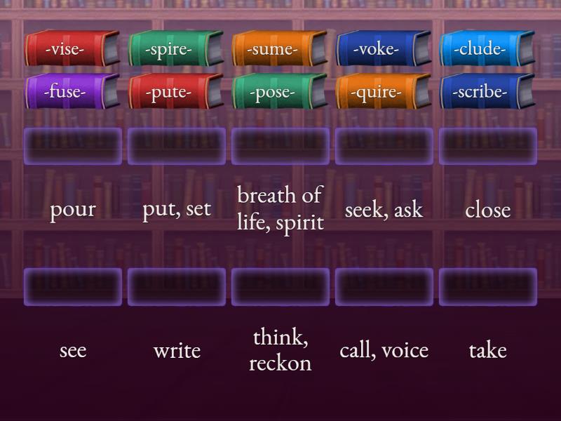 4.1 Latin Bases - Match up