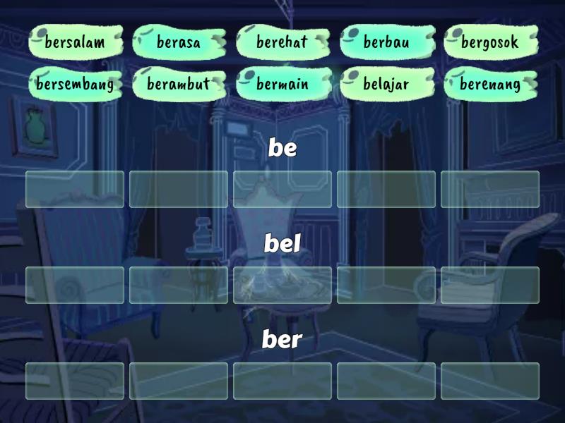 Imbuhan be, bel, ber - Group sort