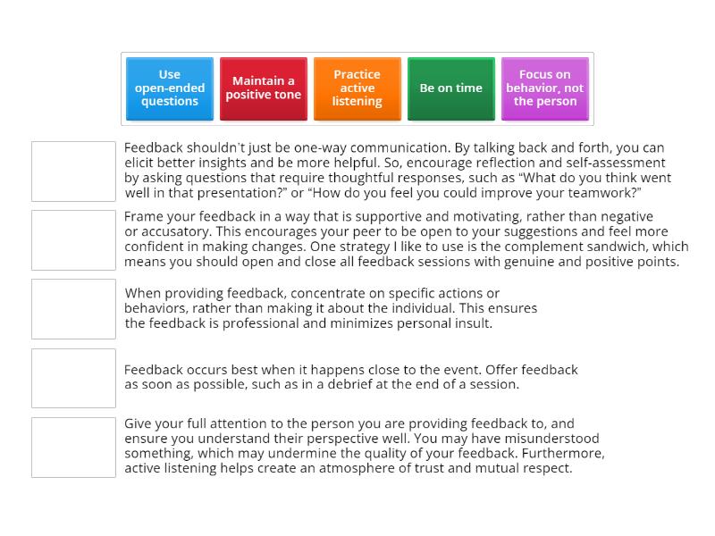 5 Important Peer Feedback Strategies to raise ethical awareness among ...