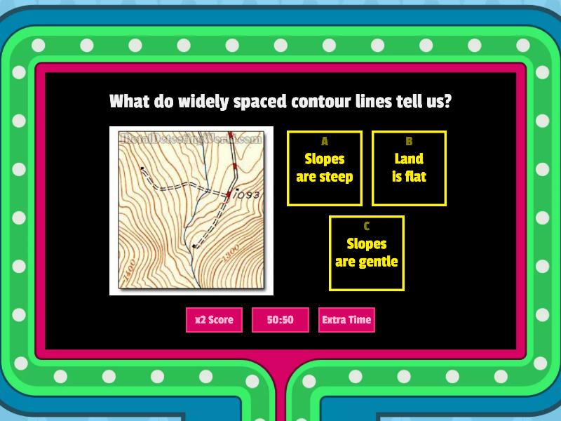 Contour lines - Game show de TV
