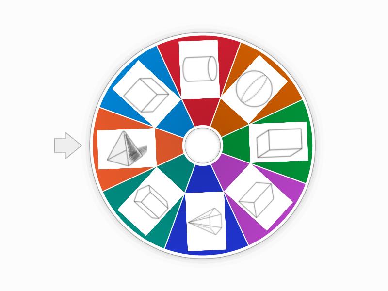 3d shapes - Spin the wheel