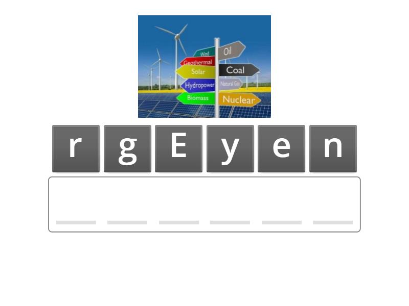 Energy - Anagram