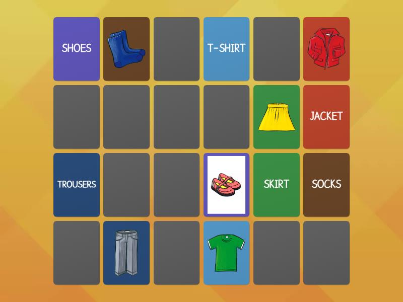 MEMORY CLOTHES - Parejas