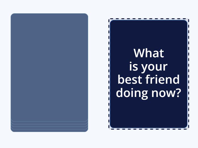 Present Continuous Conversation Practice - Speaking cards