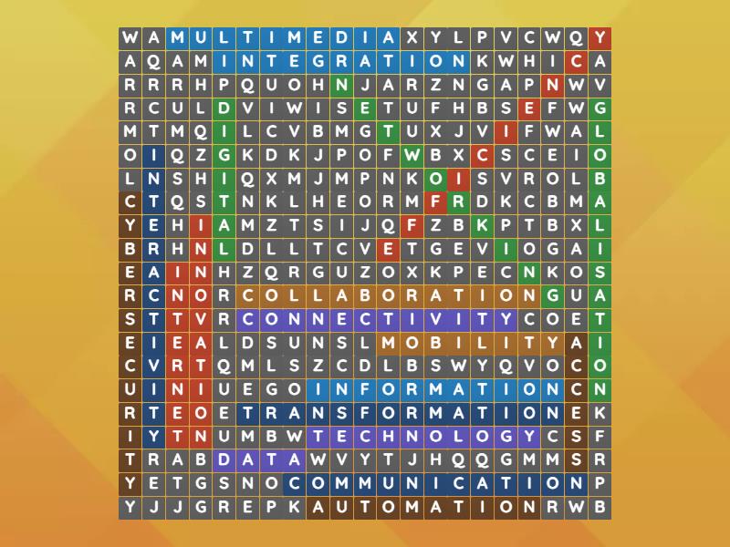 Best describes the purpose of ICT - Wordsearch