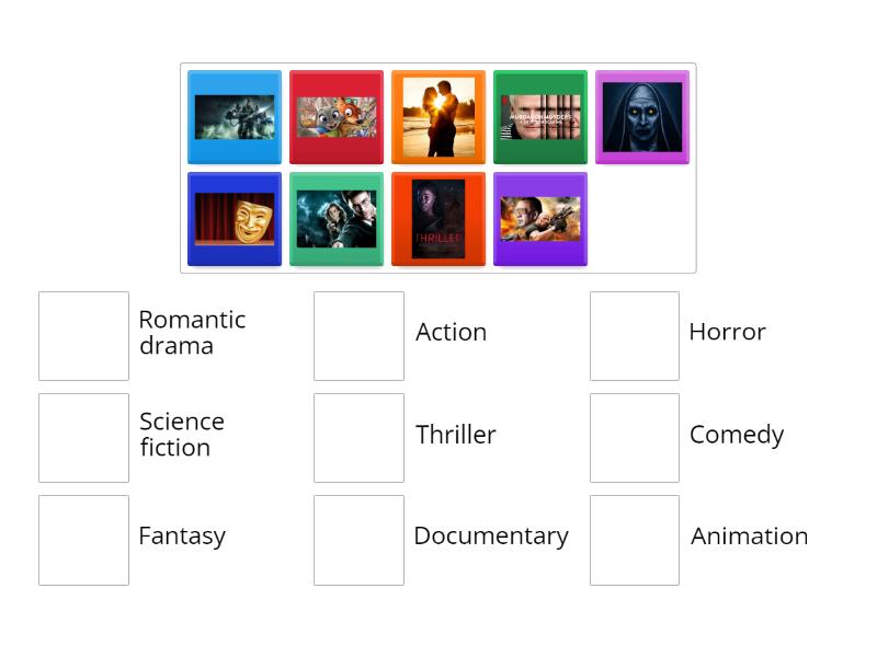 Movie genres - Match up