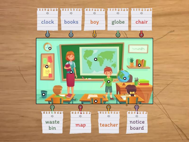 Game-567- CLASSROOM MATCHING - Labelled diagram