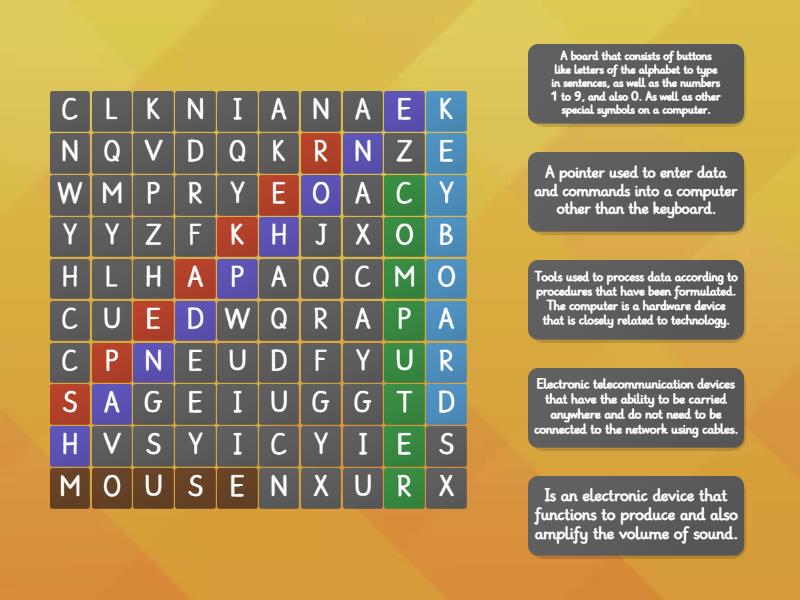 ELECTRONIC - Wordsearch