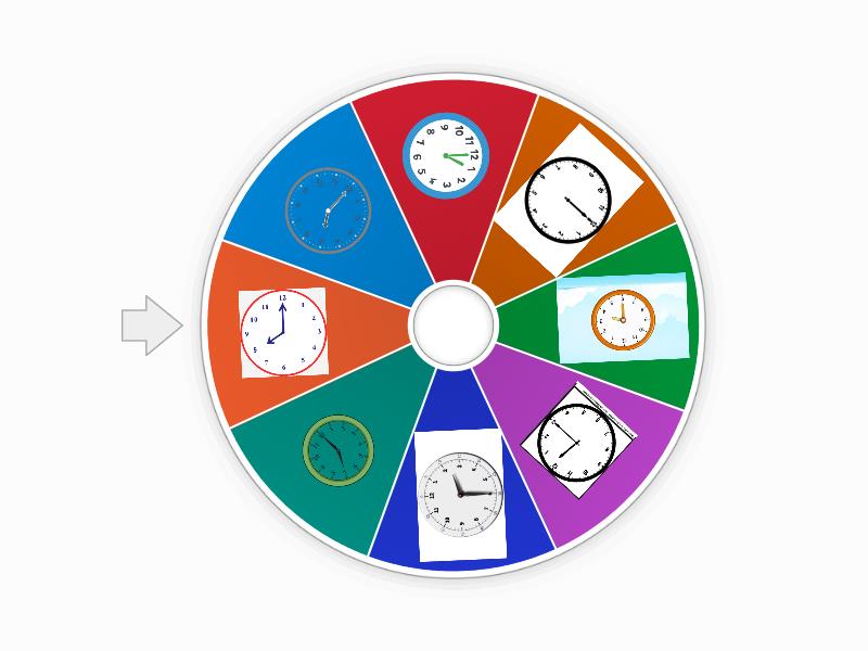 Telling the time - Spin the wheel