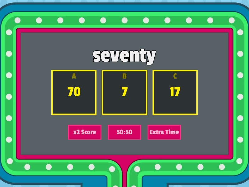 Cool - Numbers - Gameshow quiz