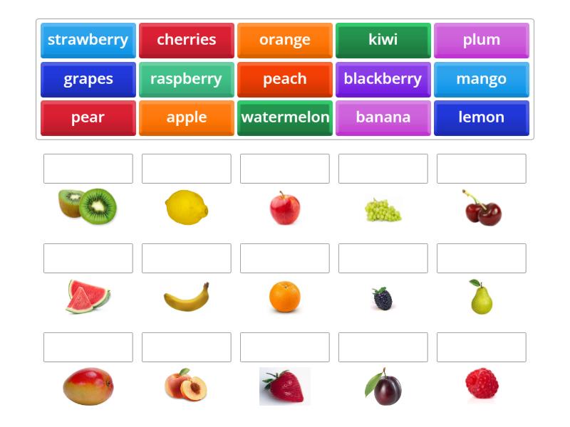 Fruit - Match up