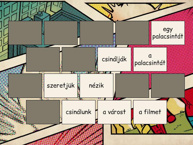 Match the verbs with the right objects :) - Matching pairs