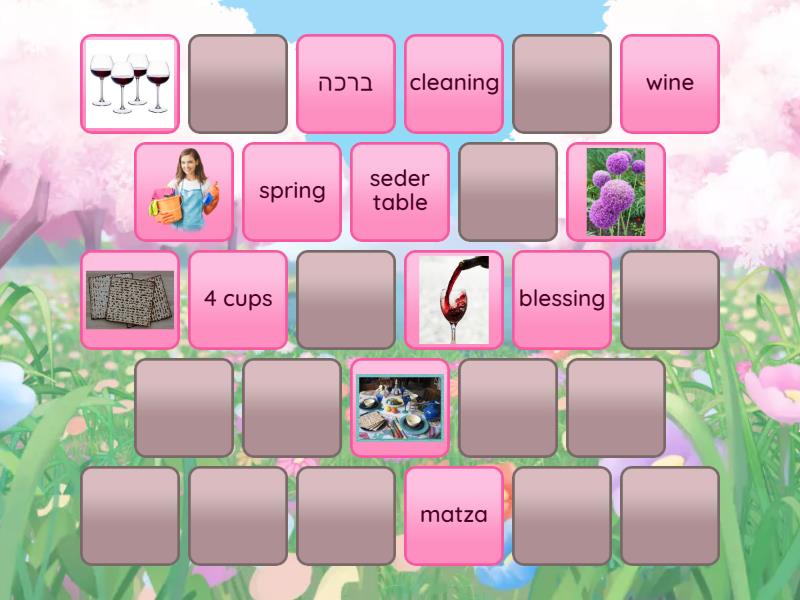 Passover/Pesach - Memory Game - Matching pairs