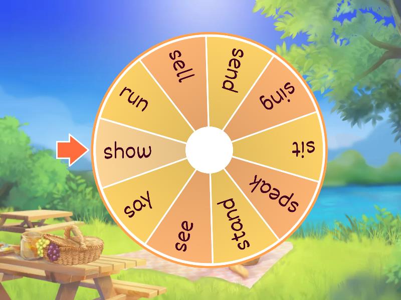 Irregular verbs.Part 5 - Spin the wheel