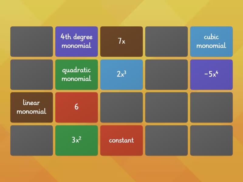 Classifying Polynomials - Matching pairs
