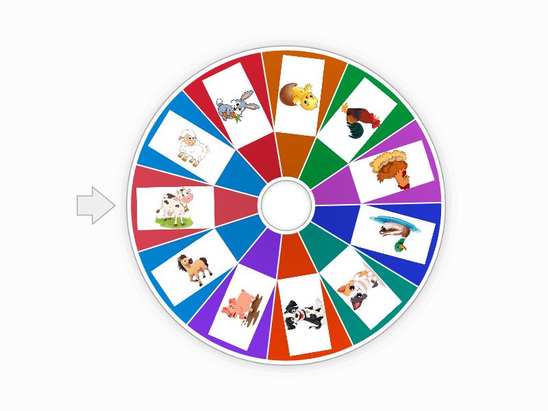 RULETA ANIMALS FARM - Spin the wheel