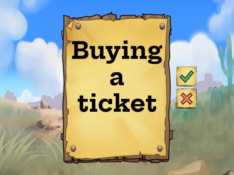 GG1 Unit 7.4 Buying a ticket - Flash cards